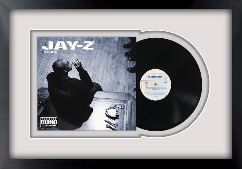 The Blueprint by Jay-z , Vinyl LP Record Framed and Ready to Hang ...