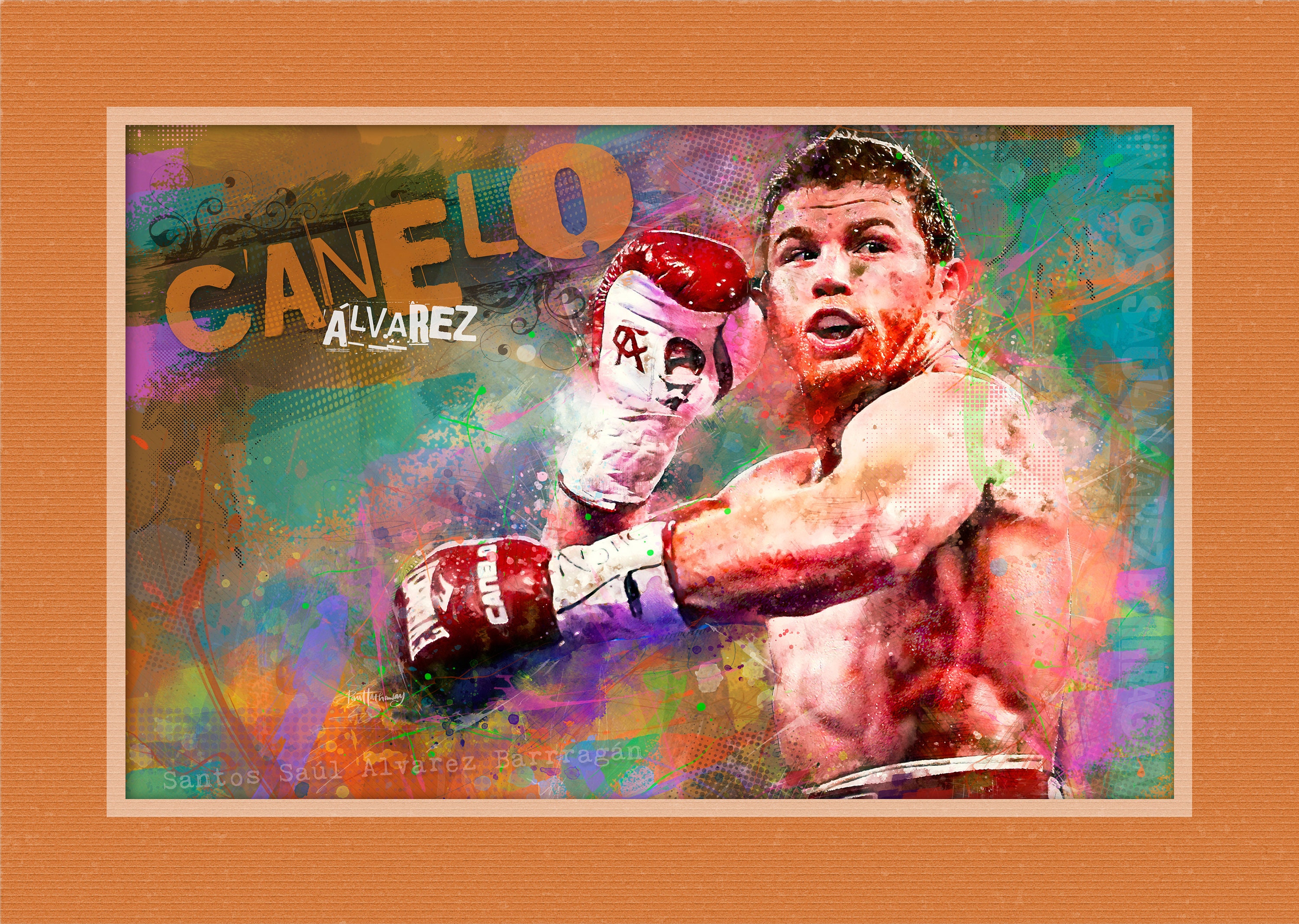 Canelo Alvarez Boxing Art Print | Etsy
