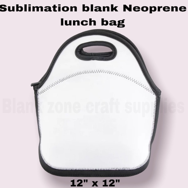 Sublimation Blank Neoprene Lunch Bag Template - Etsy