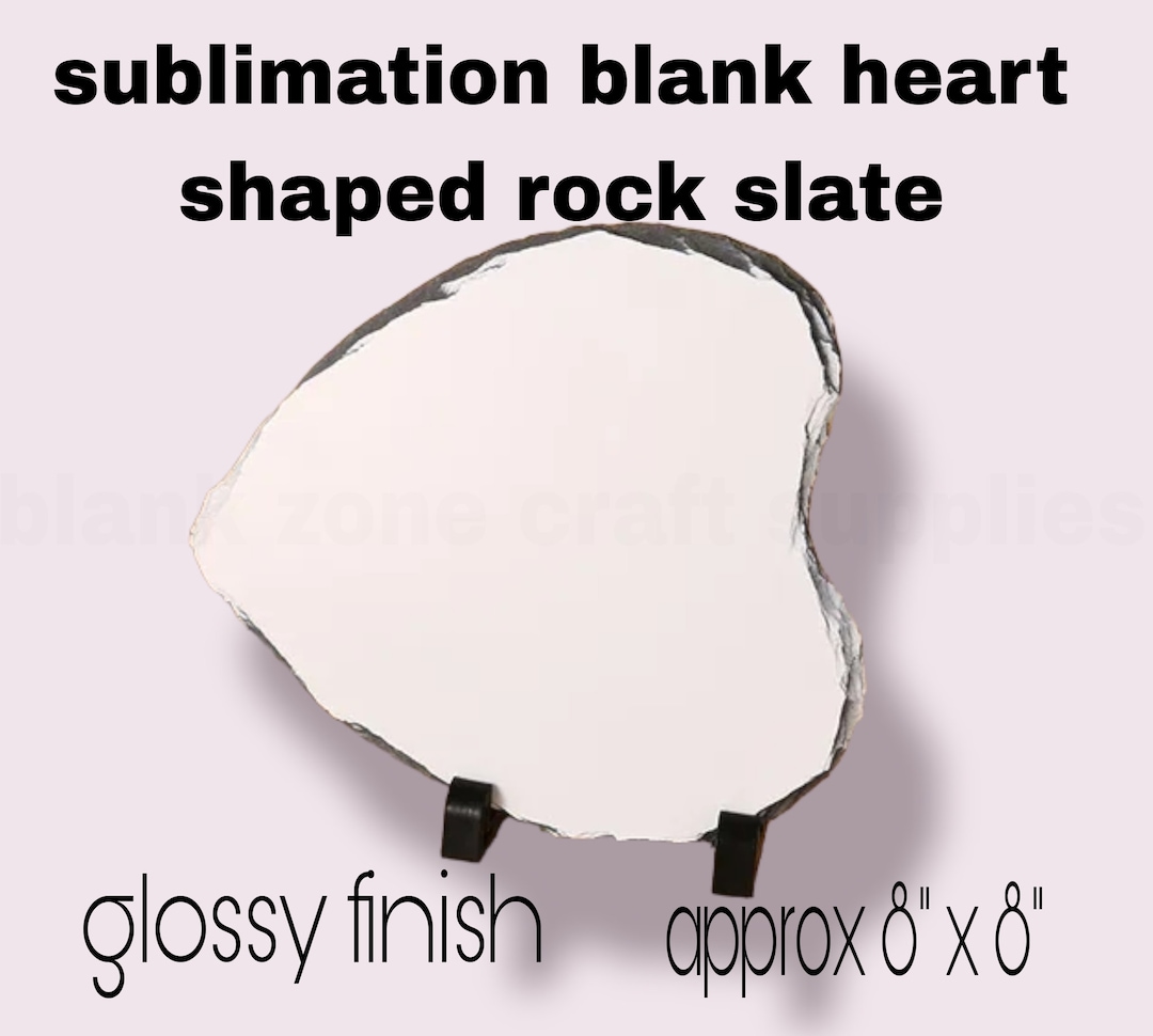 HEART ROCK SLATE Sublimation Blank - Etsy