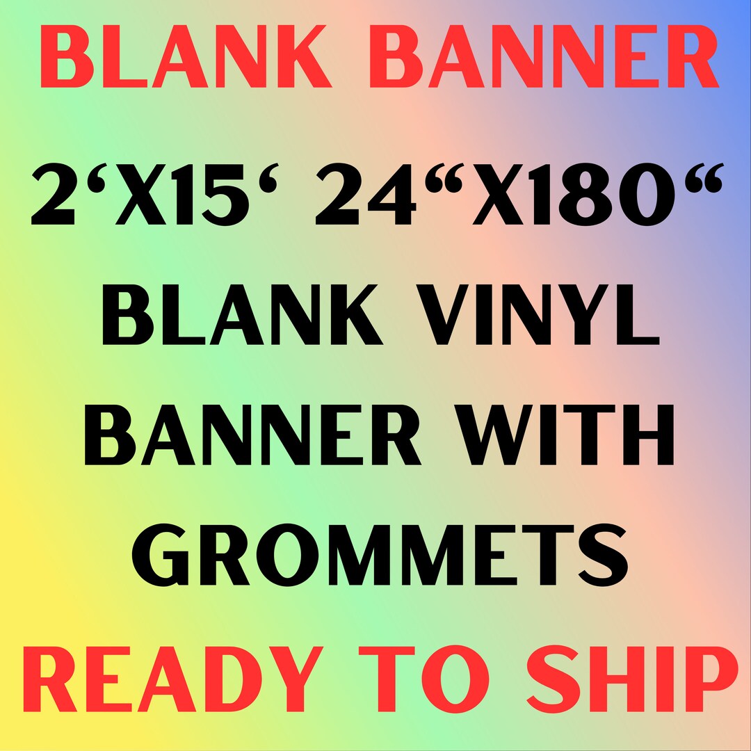 Blank Banner Material With Gromets - Etsy