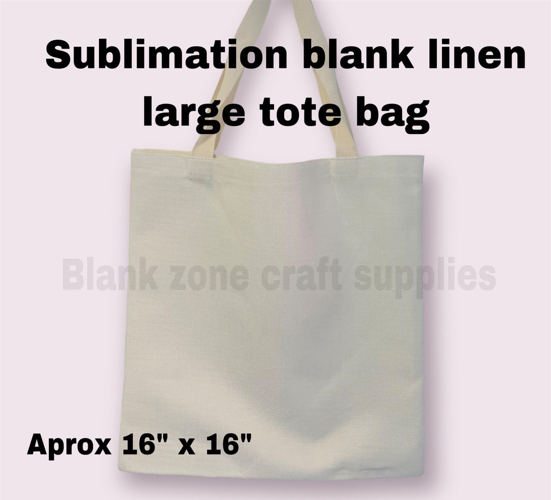 LINEN TOTE BAG Sublimation Blank - Etsy