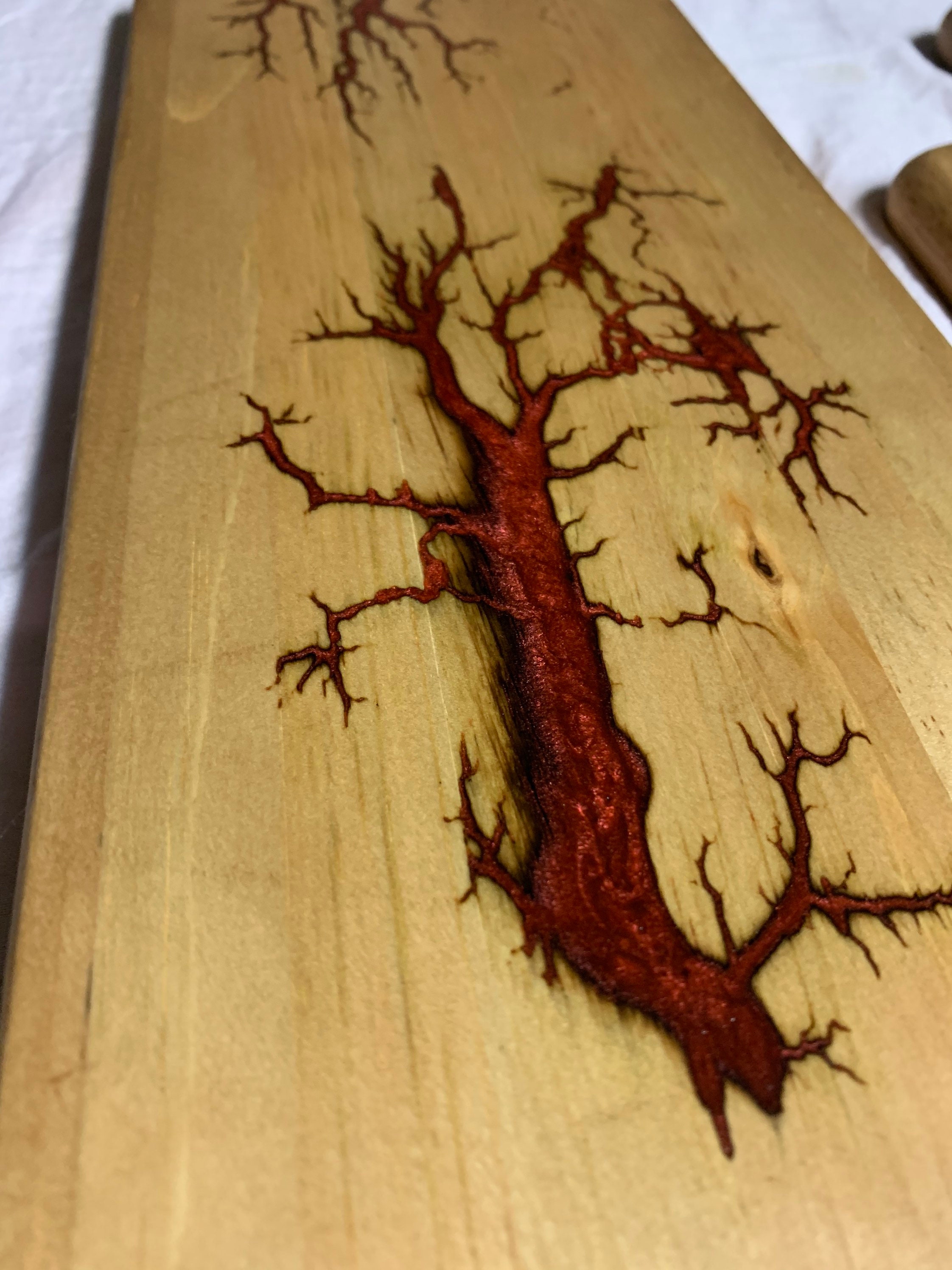 Fractal Burned Bread Board. - Etsy