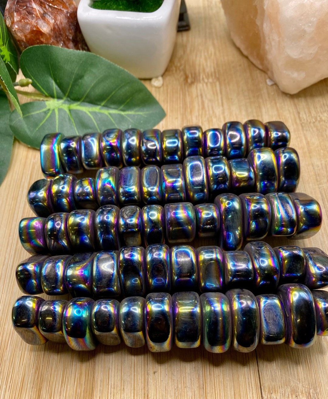 Tumbled Rainbow Hematite Magnetic Stones Wholesale Bulk Lot - Etsy
