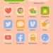 Cute Animals App Icon Set ios 14 & Android - Etsy Canada