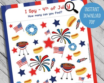 Patriotic Party Bingo Game Fourth of July Party Game - Etsy