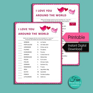 Valentine's Day Games Pack, 7 Valentines Party Games, Answer Key ...