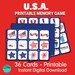 Fourth of July Party Game USA Patriotic Memory Cards Game - Etsy