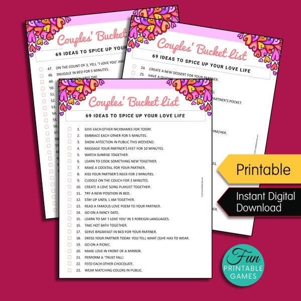 Kinky Bucket List - Etsy