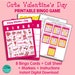 Valentine's Day Bingo Game, Printable Bingo Cards, Printable Valentines ...