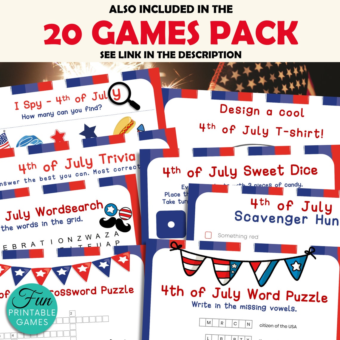 4th of July Would You Rather Summer This or That Game Printable ...
