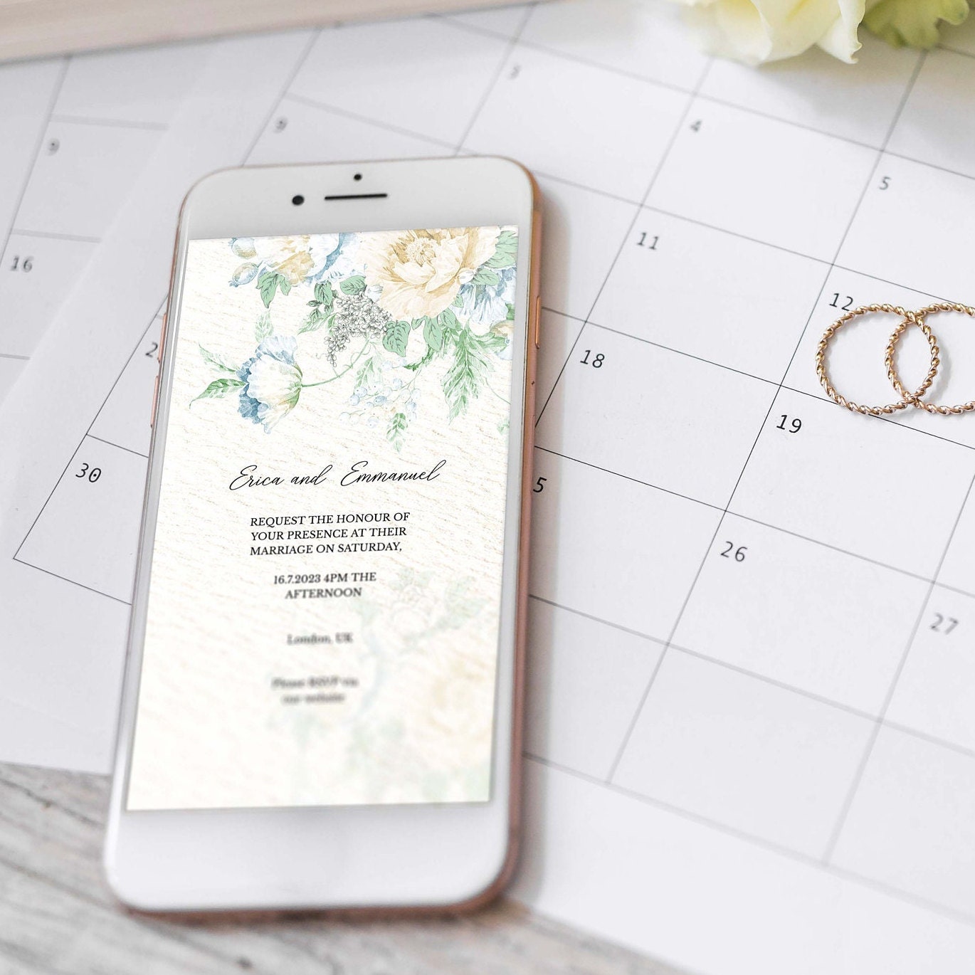 Pastel Party Rose Evite Template, Wedding Invitation Digital, Evitation ...