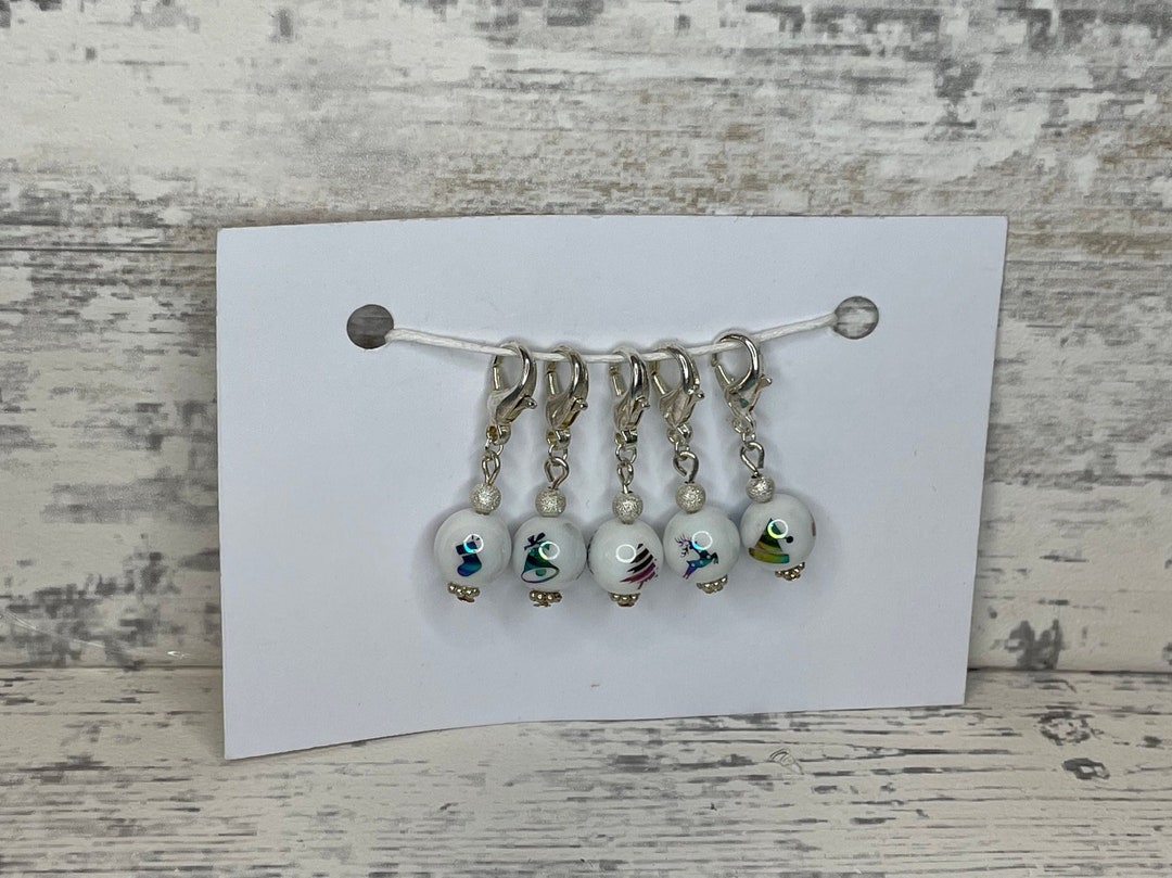 Stitch Markers/progress Markers Crochet Rainbow Christmas - Etsy