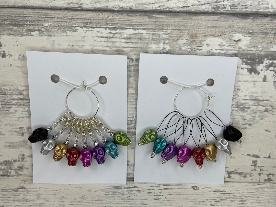 Stitch Markers/progress Markers Knitting/crochet Metallic - Etsy