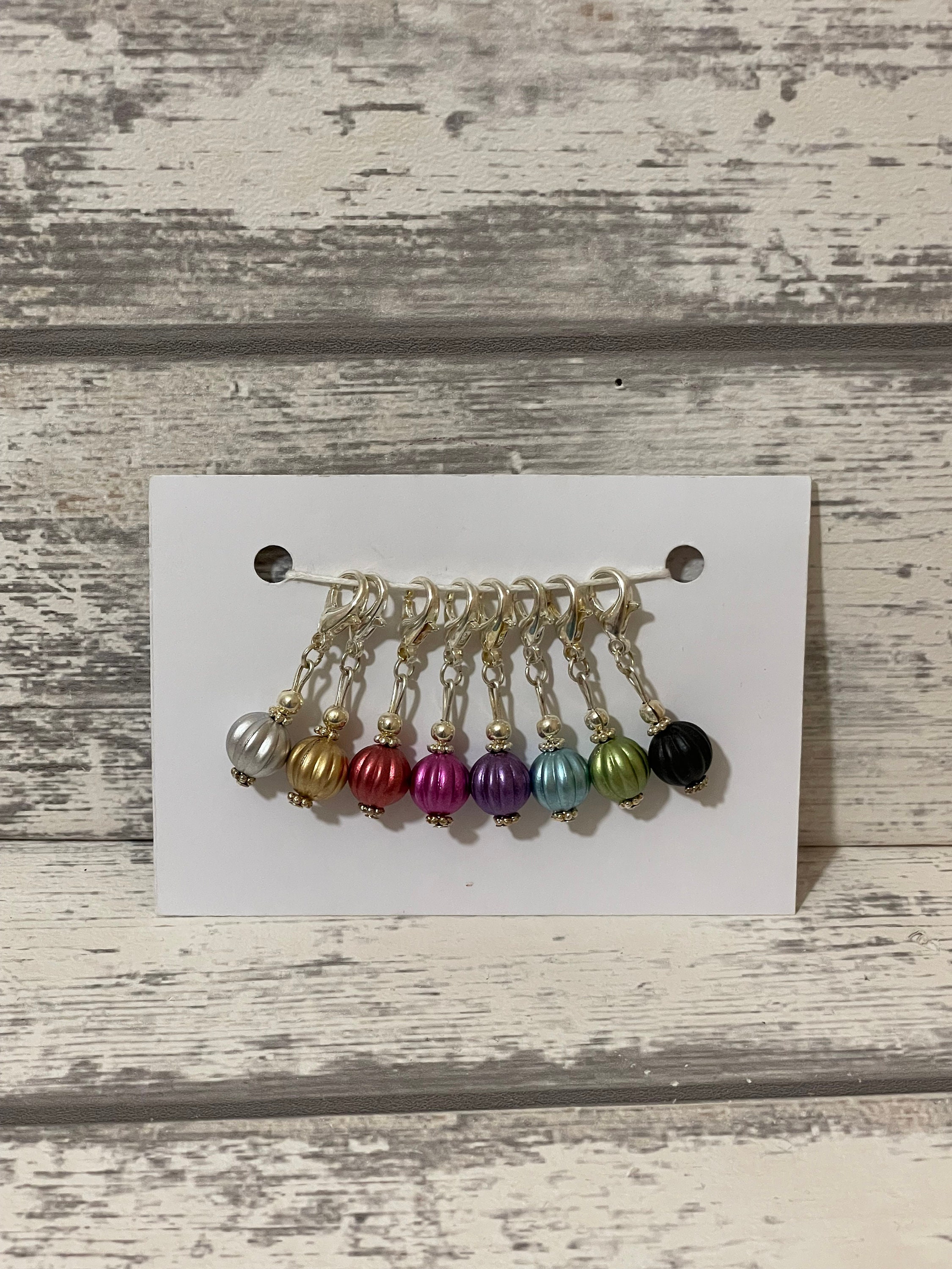 Stitch Markers/progress Markers Crochet Metallic Pumpkins - Etsy