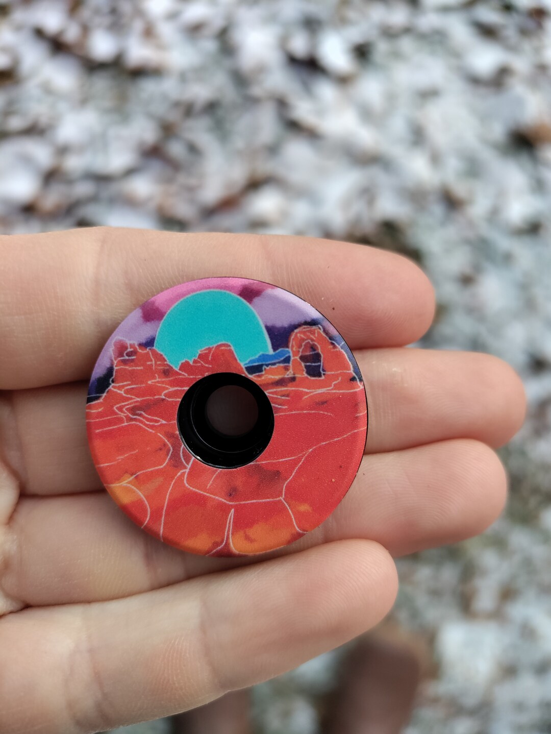 Bike Fork Top Cap Moab Glow Utah Arches Desert Stem Cap Custom Bike ...