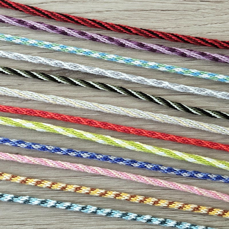 Yarn Embroidery Bracelet - Etsy