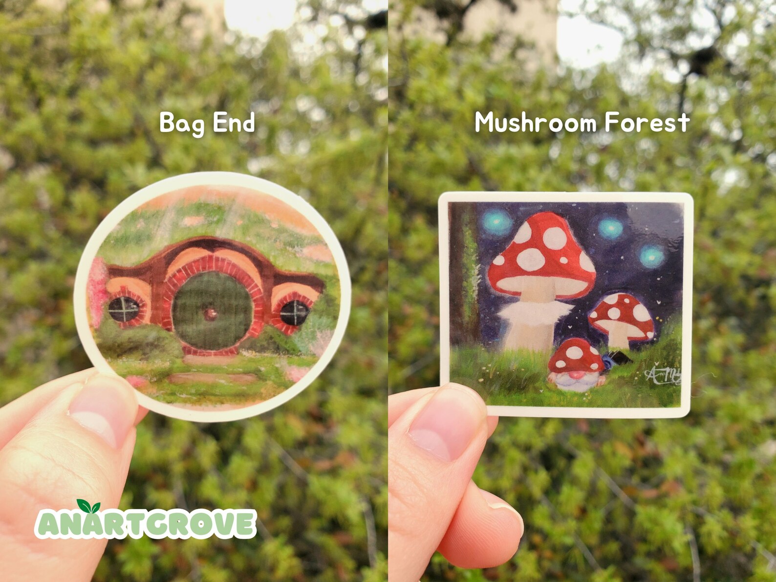 Enchanted Forest Sticker Pack Cute Mushroom Waterproof Stickers Hobbit ...