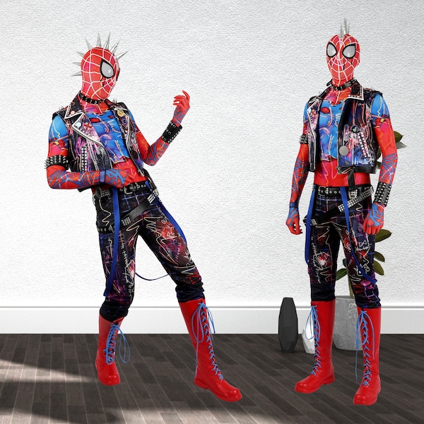Spiderman Across the Spiderverse Costume - Etsy UK