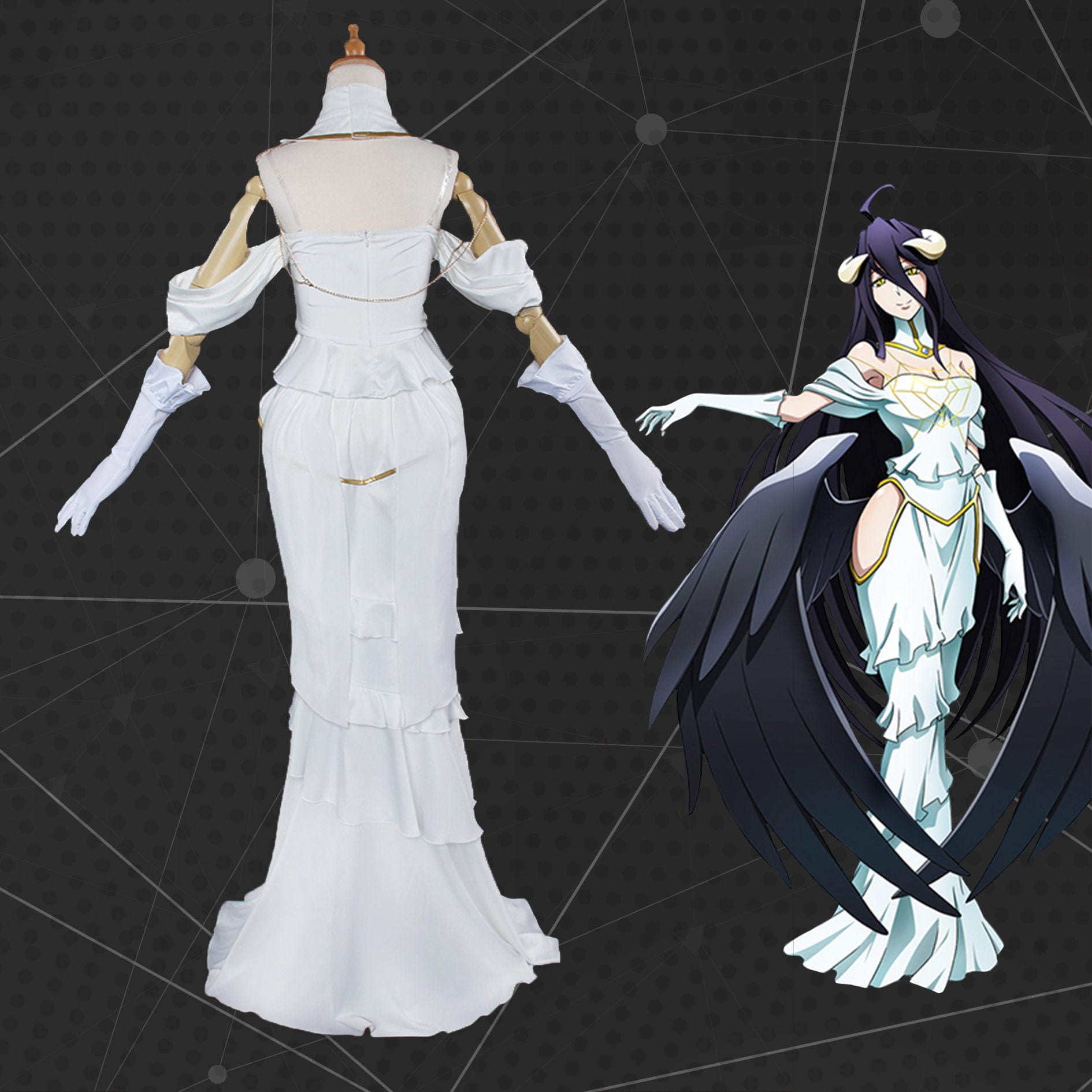 Overlord Albedo Cosplay Costume . | Etsy Singapore