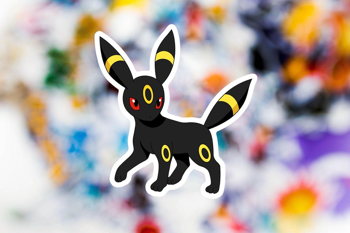 Umbreon Sticker Waterproof Sticker Weatherproof Sticker - Etsy