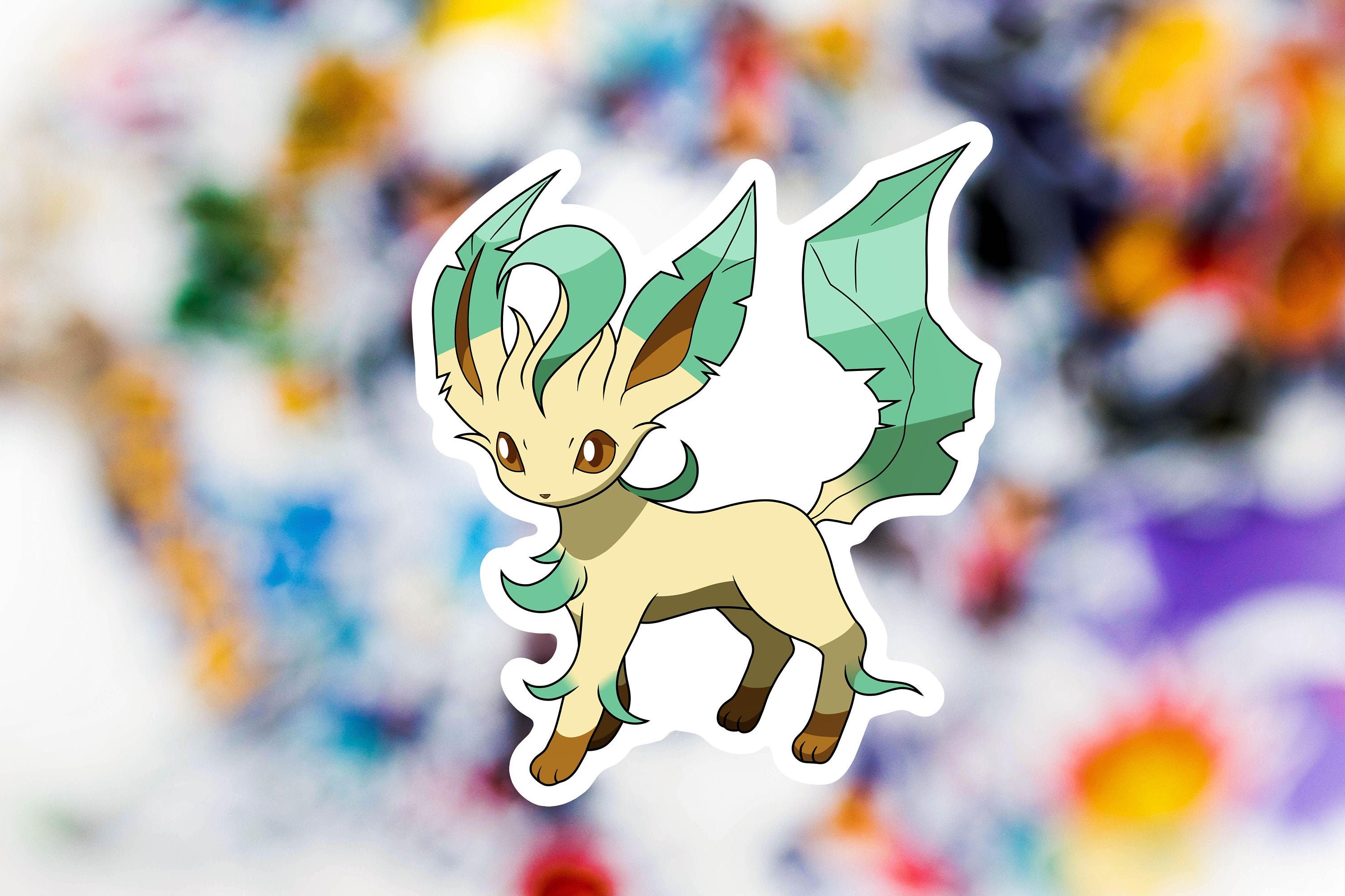 Leafeon Sticker Waterproof Sticker Weatherproof Sticker | Etsy