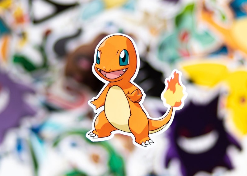 Charmander Sticker Pegatina impermeable Pegatina resistente - Etsy España