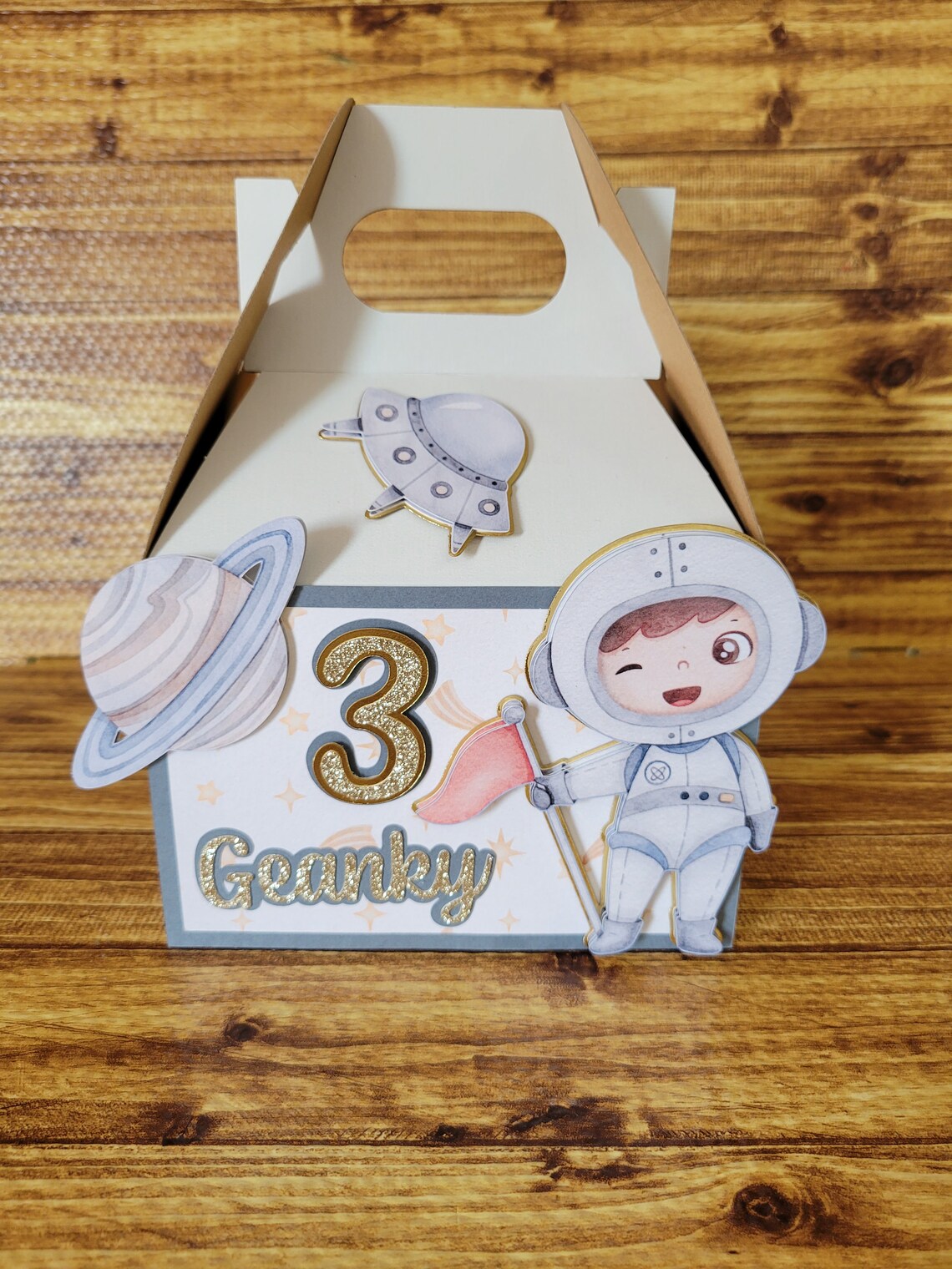 Astronaut Gable Box, Astronaut Favor Box, Astronaut Birthday, Astronaut ...
