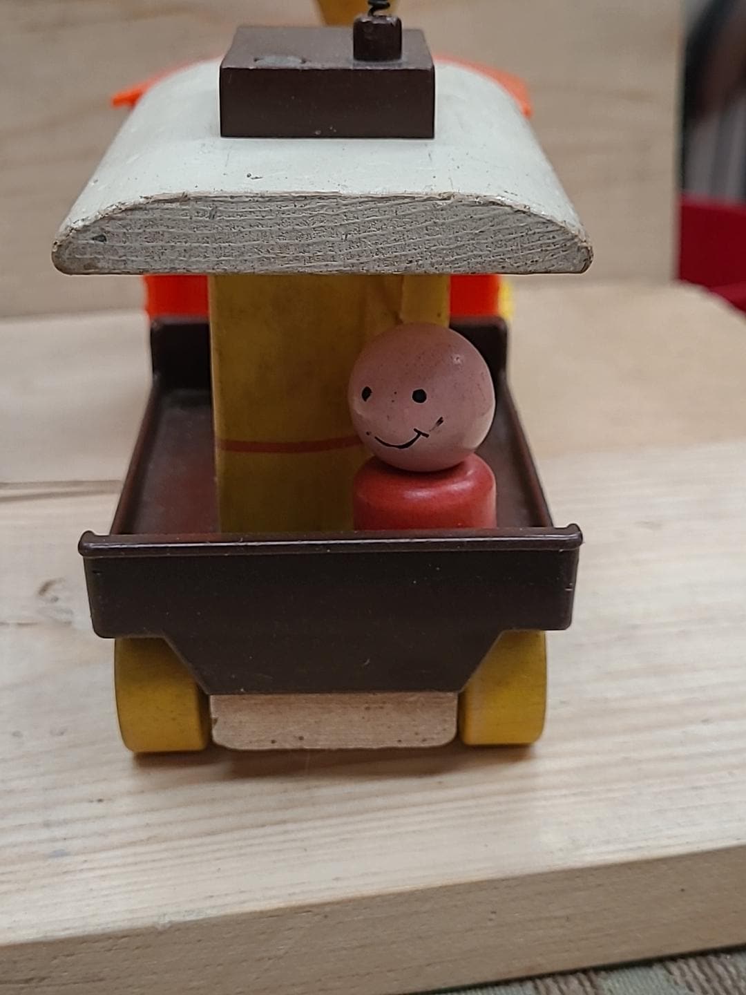 FISHER PRICE Train>1964 Vintage Wood Chug Chug #168>engine & Caboose ...