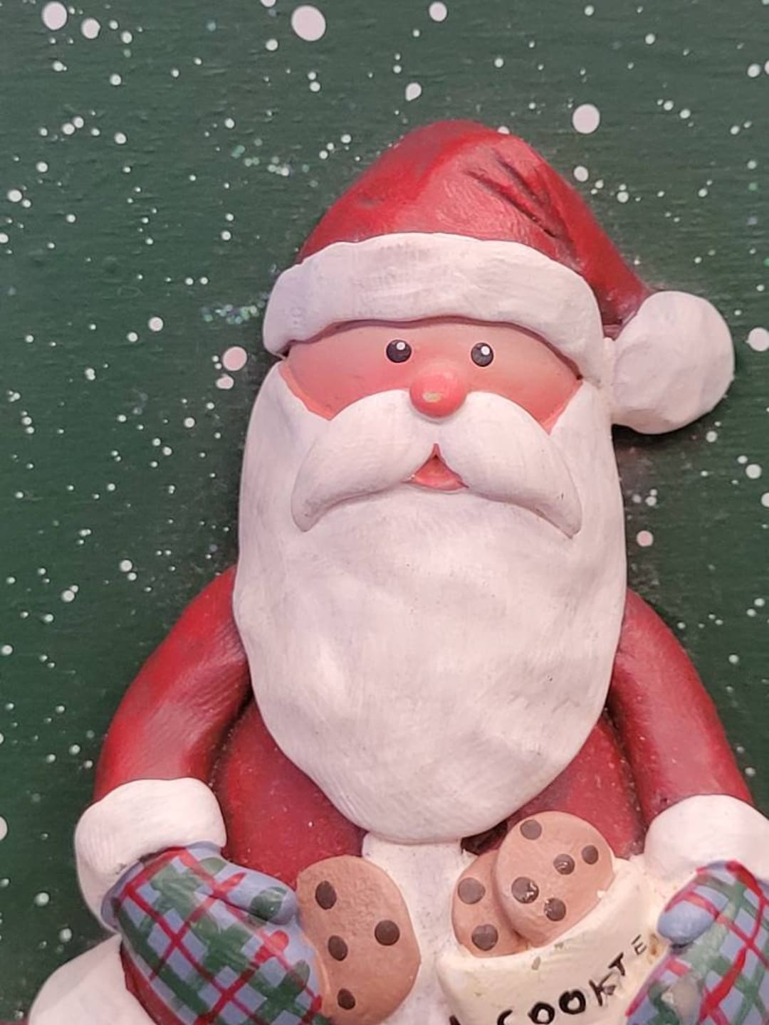 St Nick>santa Claus Coming! Resin 3D Raised Tile Wall Plaque Holiday ...