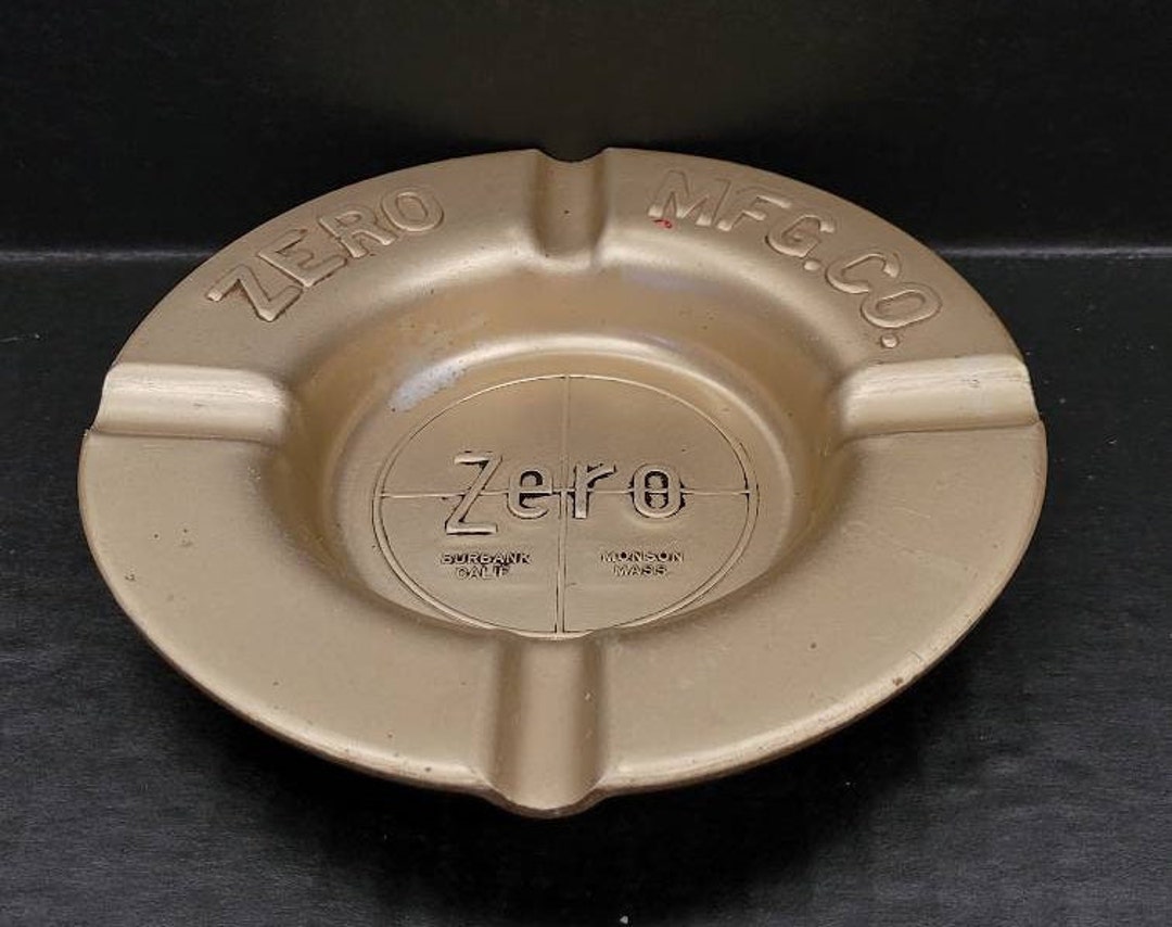 VINTAGE METAL Ashtray: Zero Mfg Co. Vintage Ashtray. Burbank Calif Mass ...