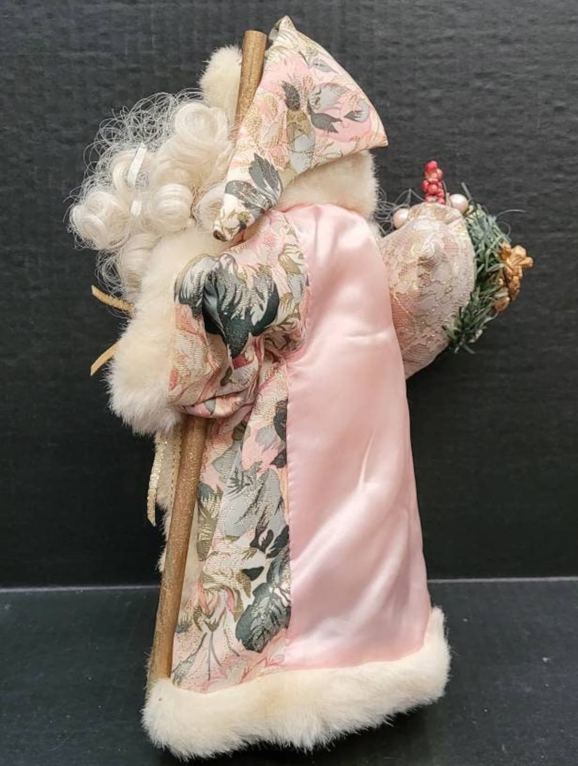 EXCEPTIONAL VINTAGE SANTA Tree Topper Santa Clause Gold | Etsy