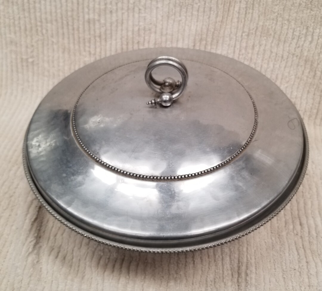 ALUMINUM CASSEROLE >>vintage Mid-century BW Buenilum Decorative ...