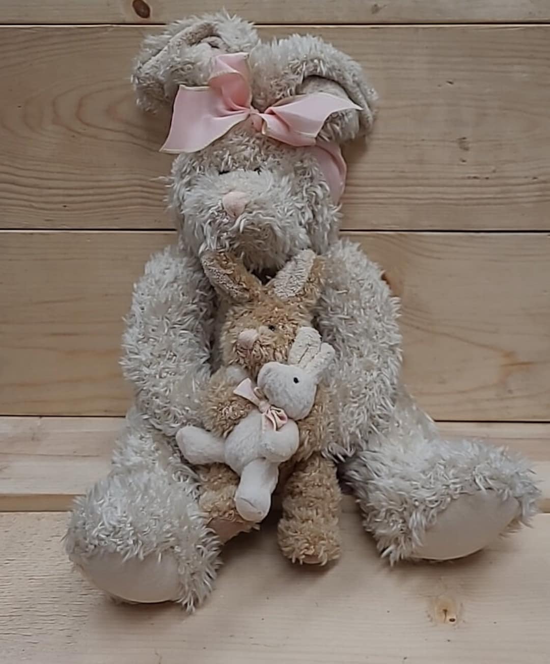 RUSS Plush "maddie" Mama Bunny/baby Bunny/toy Bunny>vintage Rabbit ...