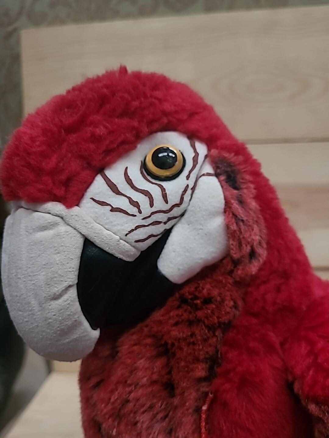 Vintage FOLKMANIS 14" Scarlet Macaw Hand-puppet>well-made>pre-loved ...