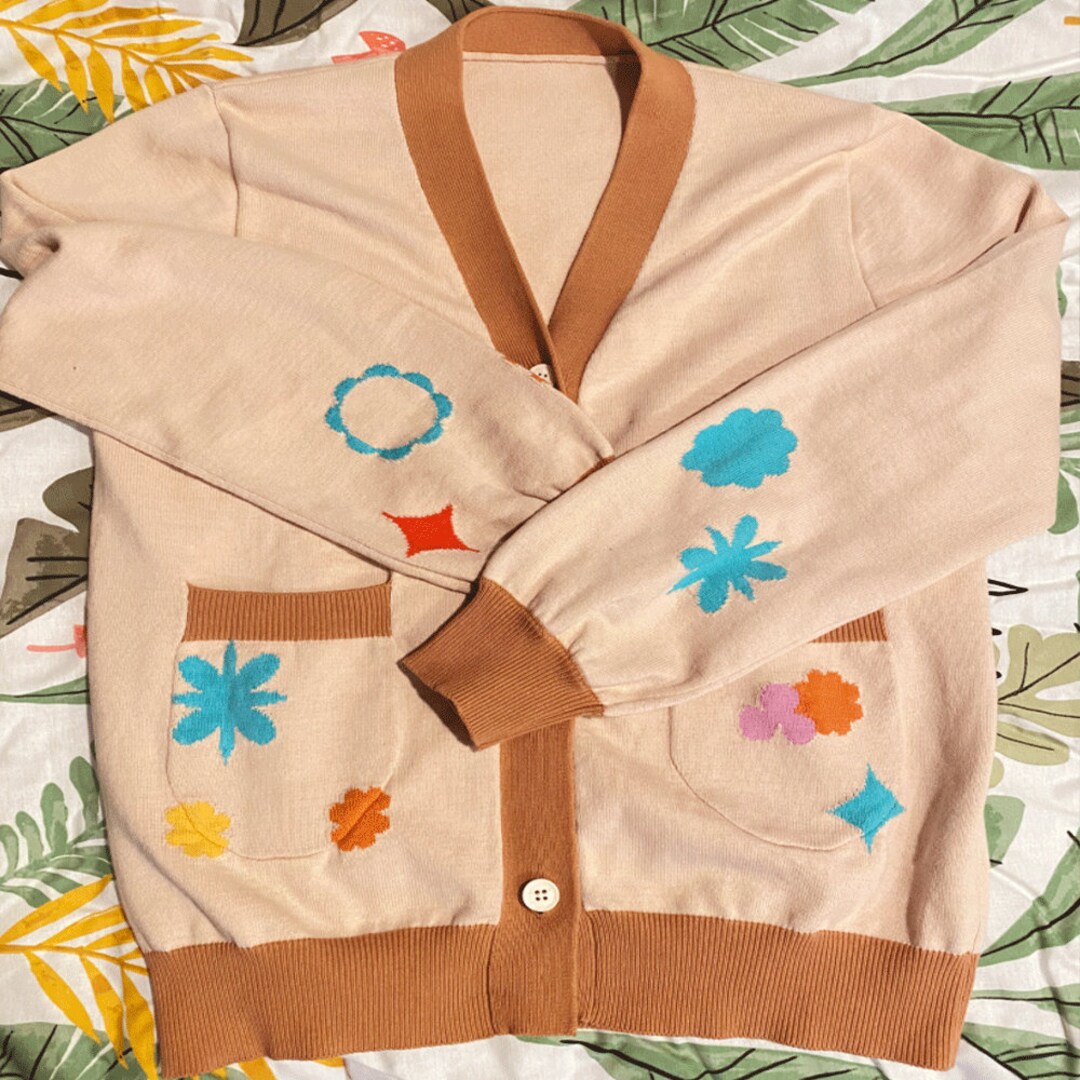 INSTOCK PTD Confetti Cardigan Beige - Etsy