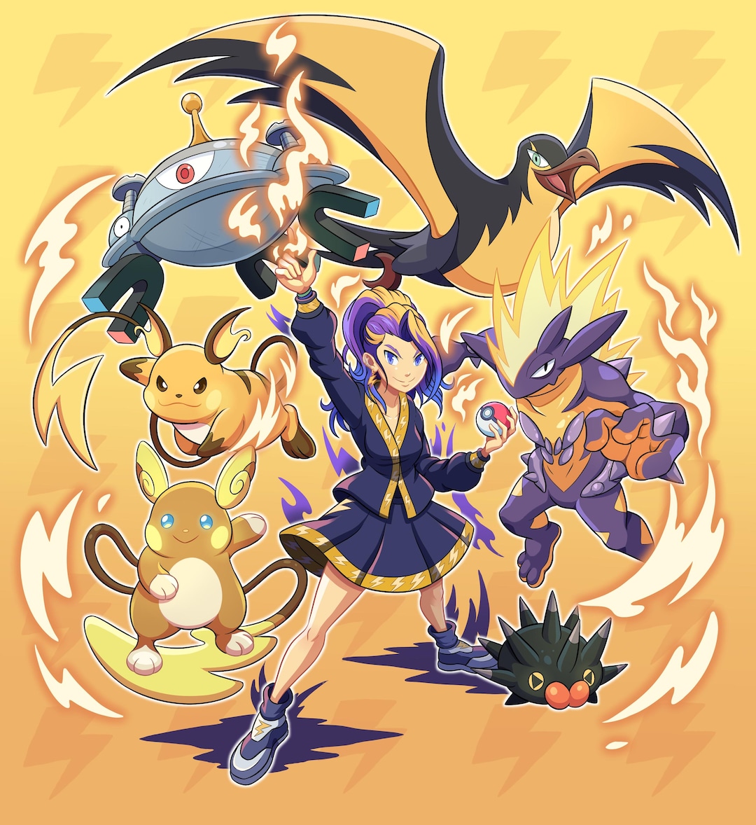Pokemon Team Art Commission, Pokemon Drawing, Pokemon Commission ...