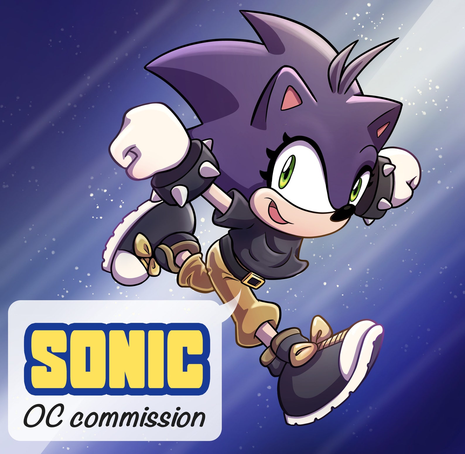 Sonic Oc Art Commission Sonic Drawing Sonic The Hedgehog Commission Custom Sonic Oc