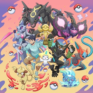 Pokemon Team Art Commission, Pokemon Drawing, Pokemon Commission ...