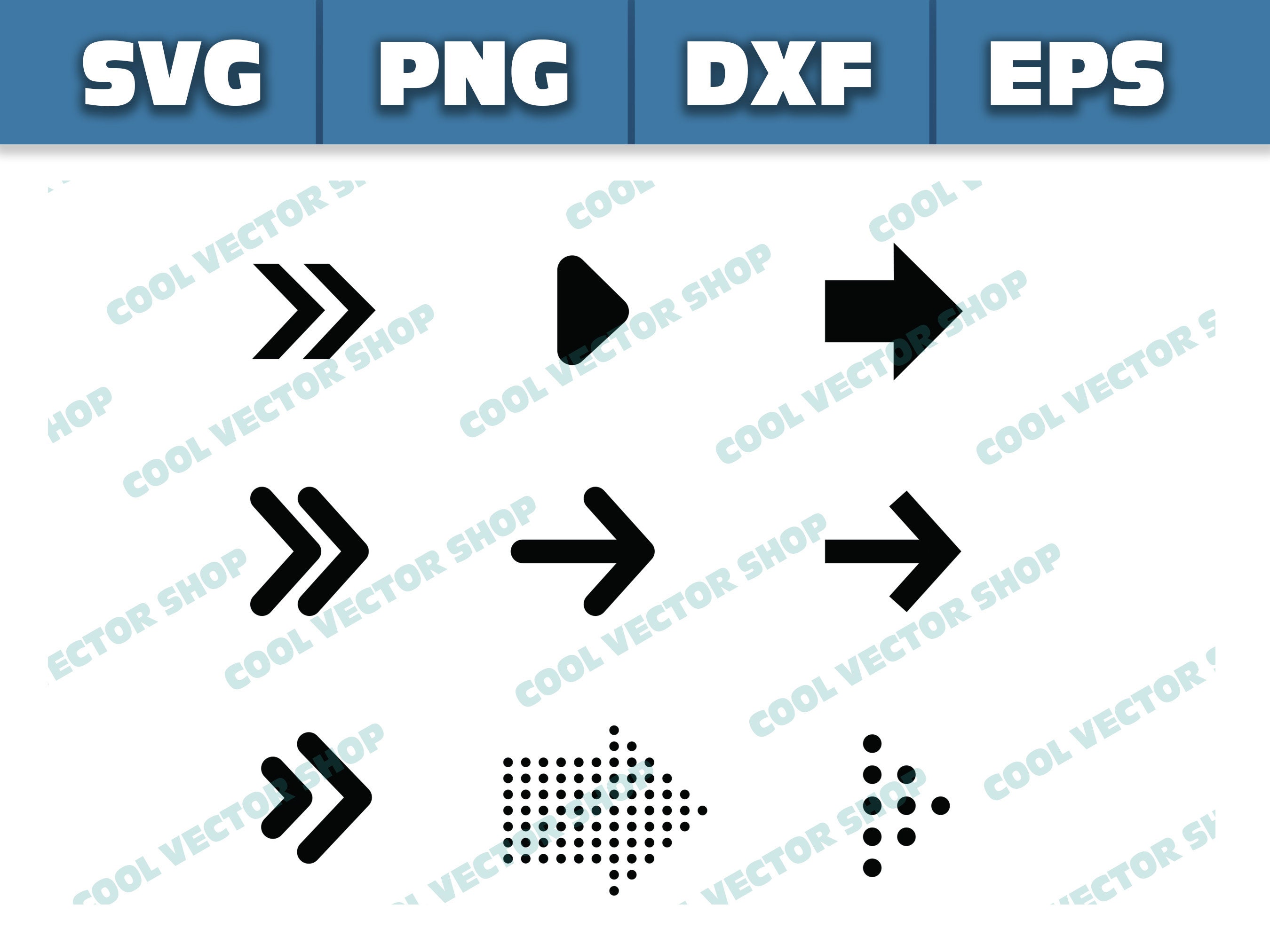 Arrows svg Arrow vector png svg dxf eps Cutting File: | Etsy