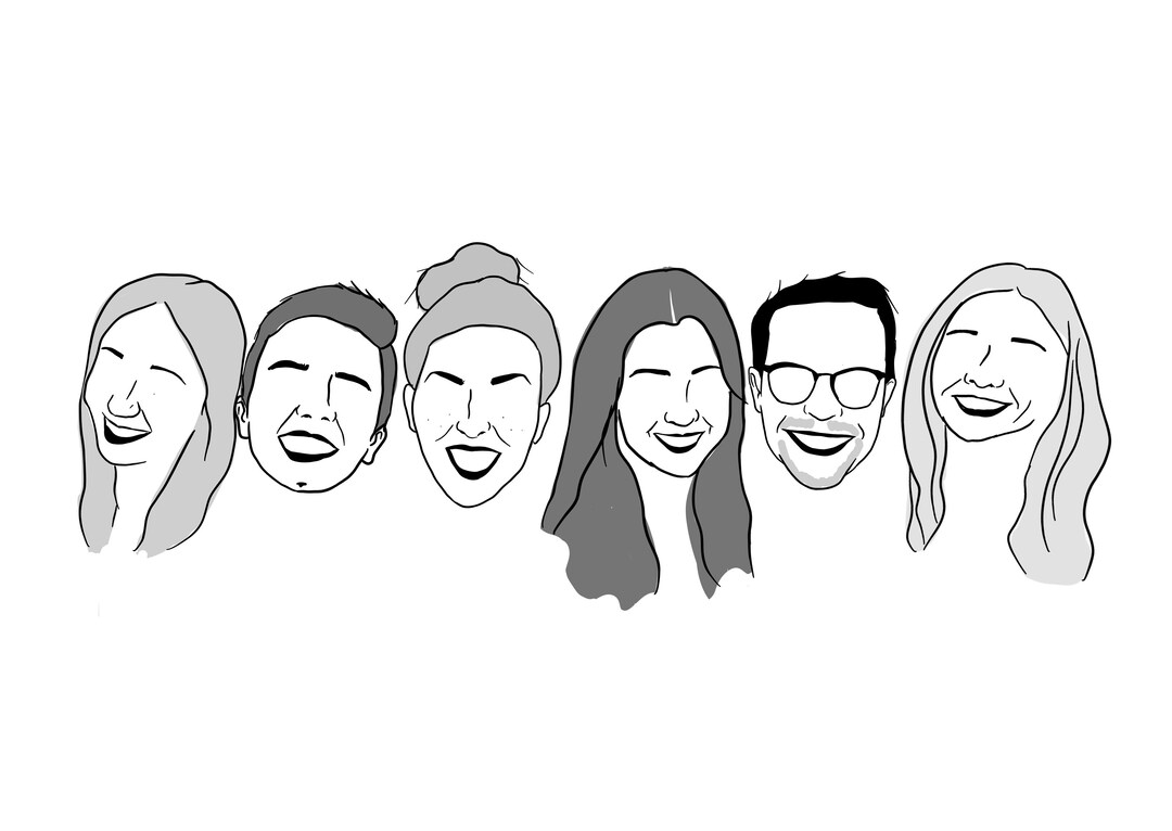 Personalised Group Photo Drawing Perfect for Gifts for Any - Etsy