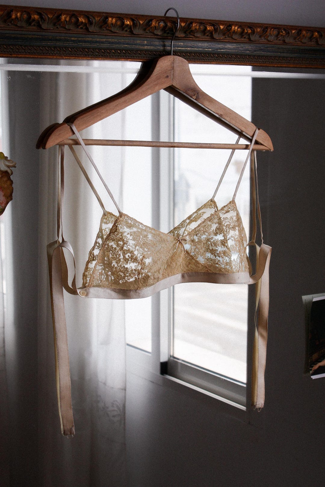 1920s Antique Alençon Lace & Silk Bridal Bra - Etsy