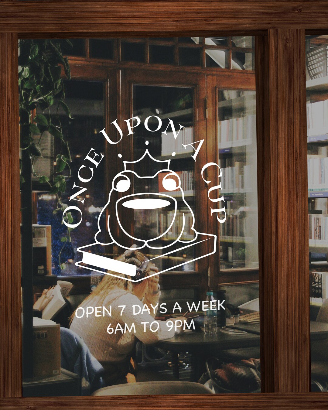 Customizable Window Decals, Storefront Vinyl Sticker, Business Hours ...