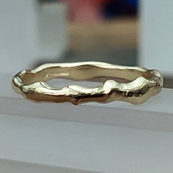 Organic Wedding Ring - Etsy
