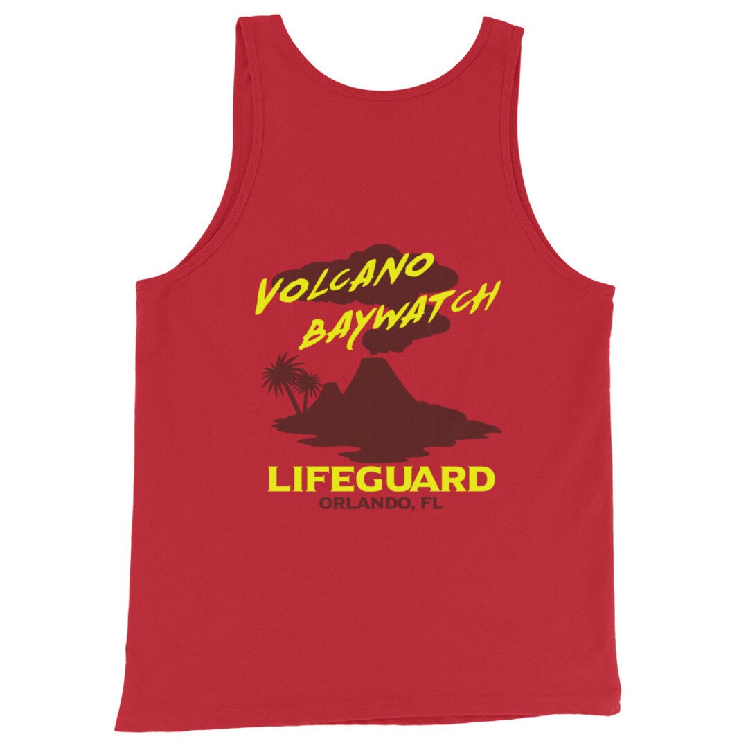 Volcano Baywatch Lifeguard Tank Top - Etsy