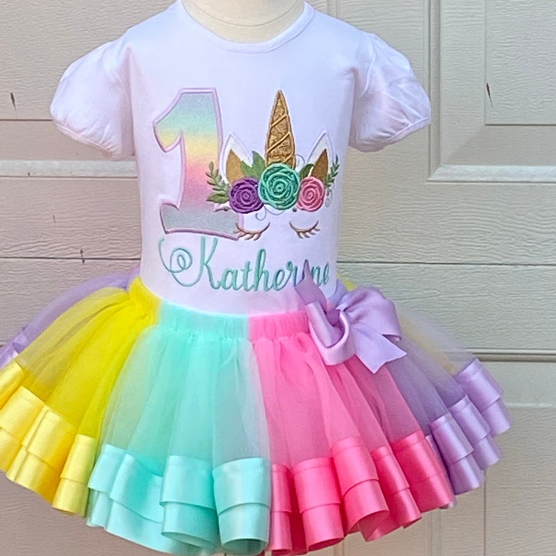 Unicorn Birthday Outfit - Etsy