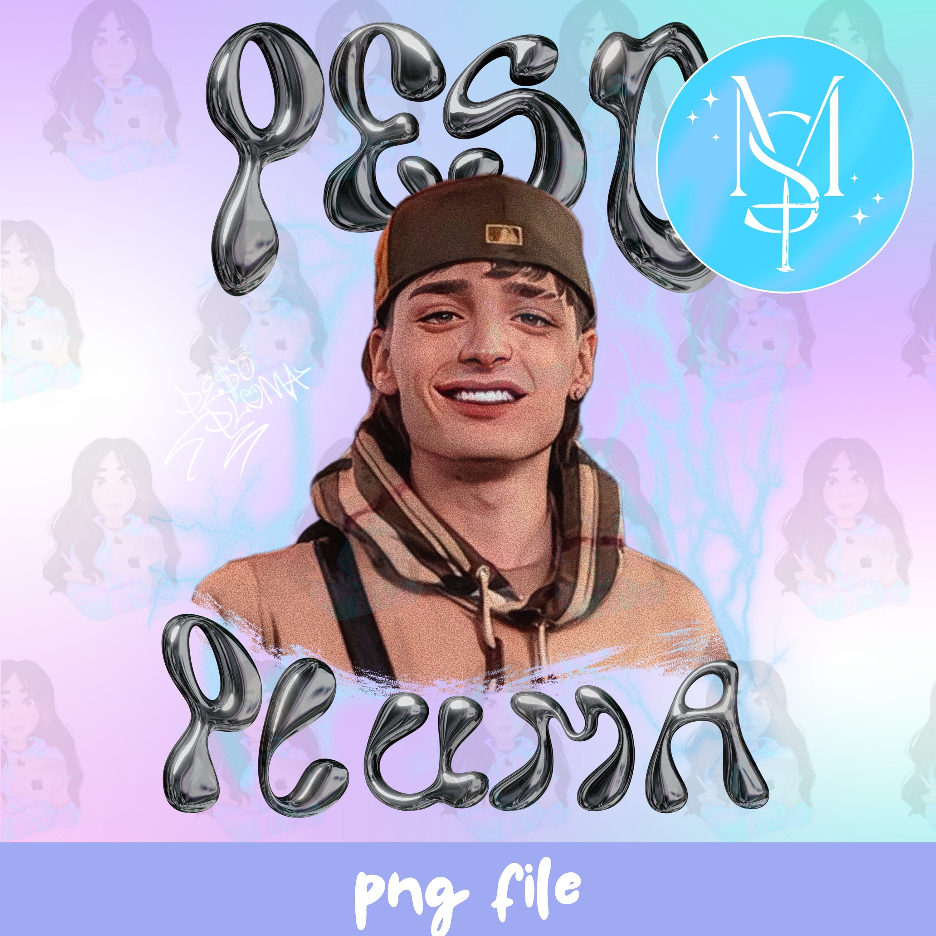 Peso Pluma Png Graphic Tee Design Peso Pluma Graphic Design Download ...