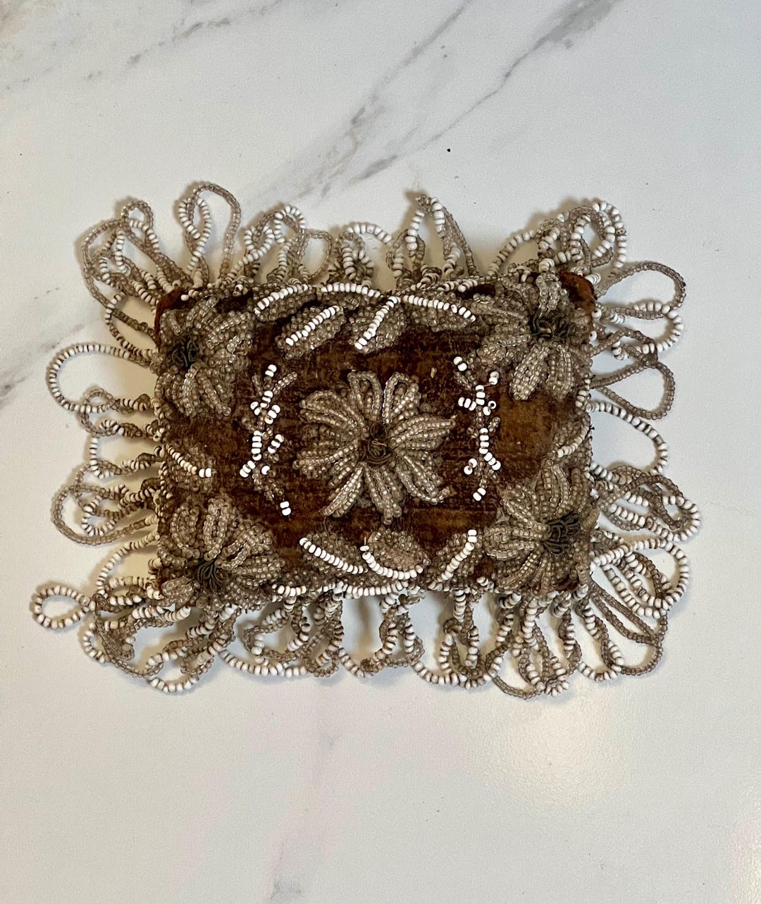 Antique Pin Cushion Victorian Beadwork - Etsy UK