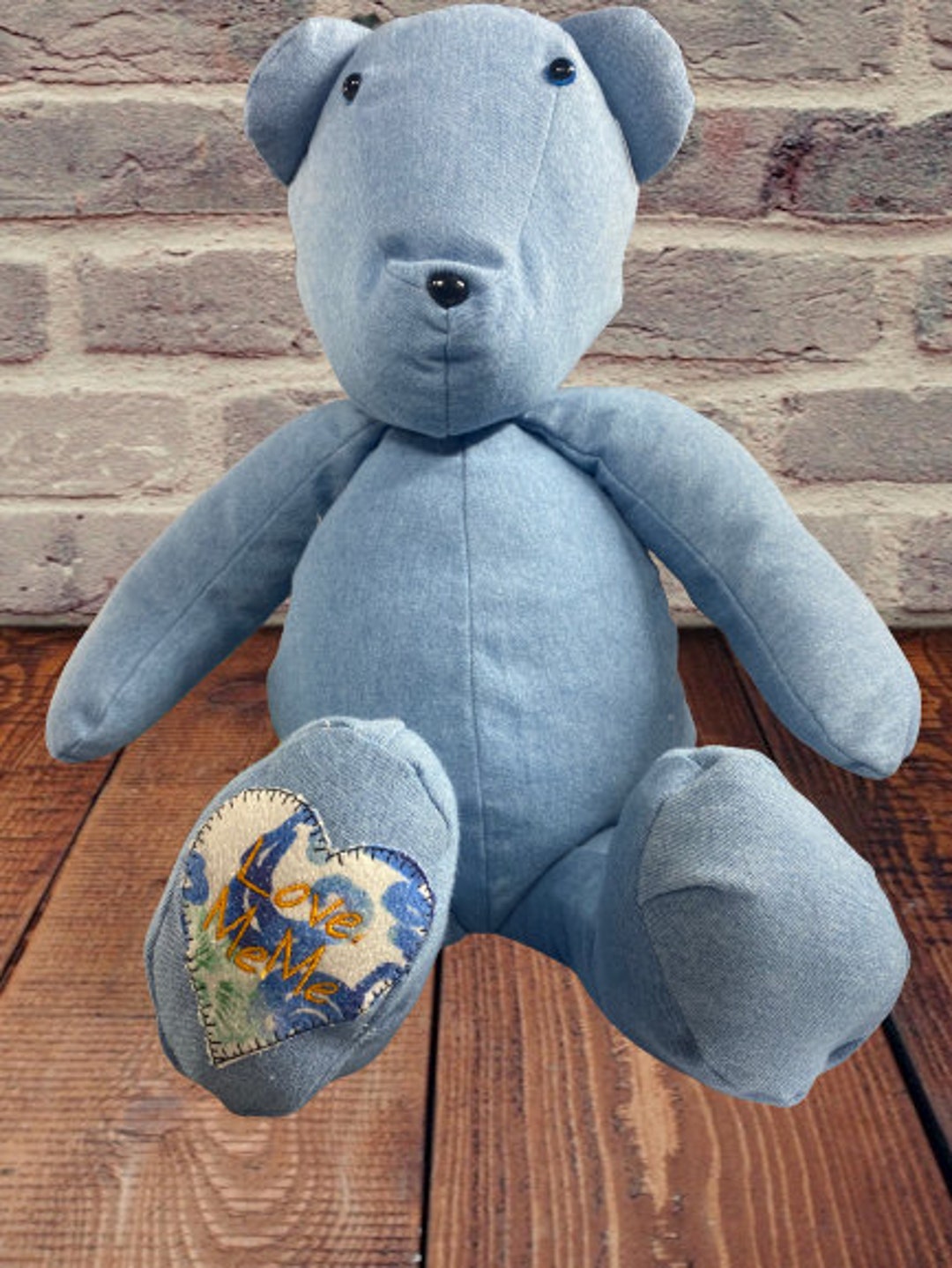 Memory Bear | Remembrance Bear Gift | Memory Bear Made From Loved One's ...