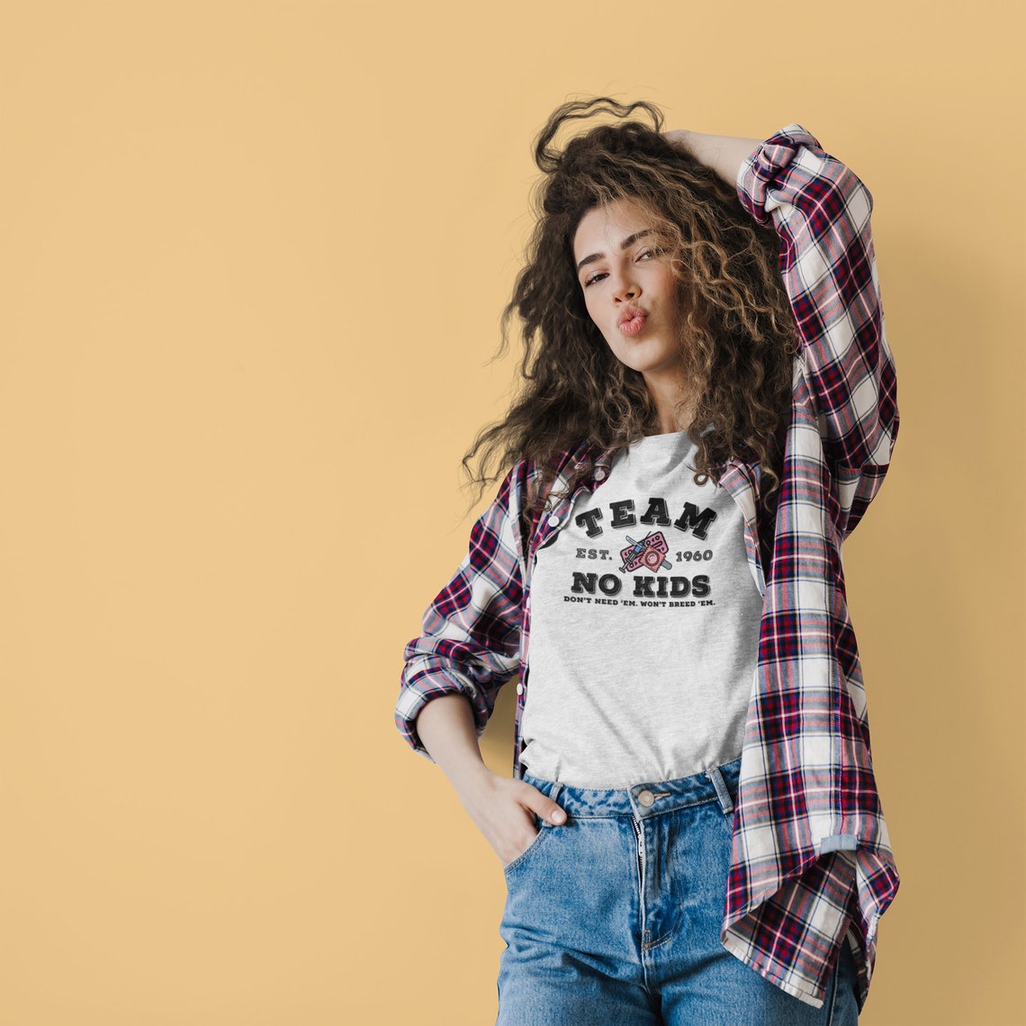 Team No Kids Tee Childfree Childfree by Choice Childfree Gift Childfree ...